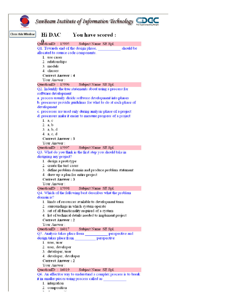 SE Paper 01 | PDF