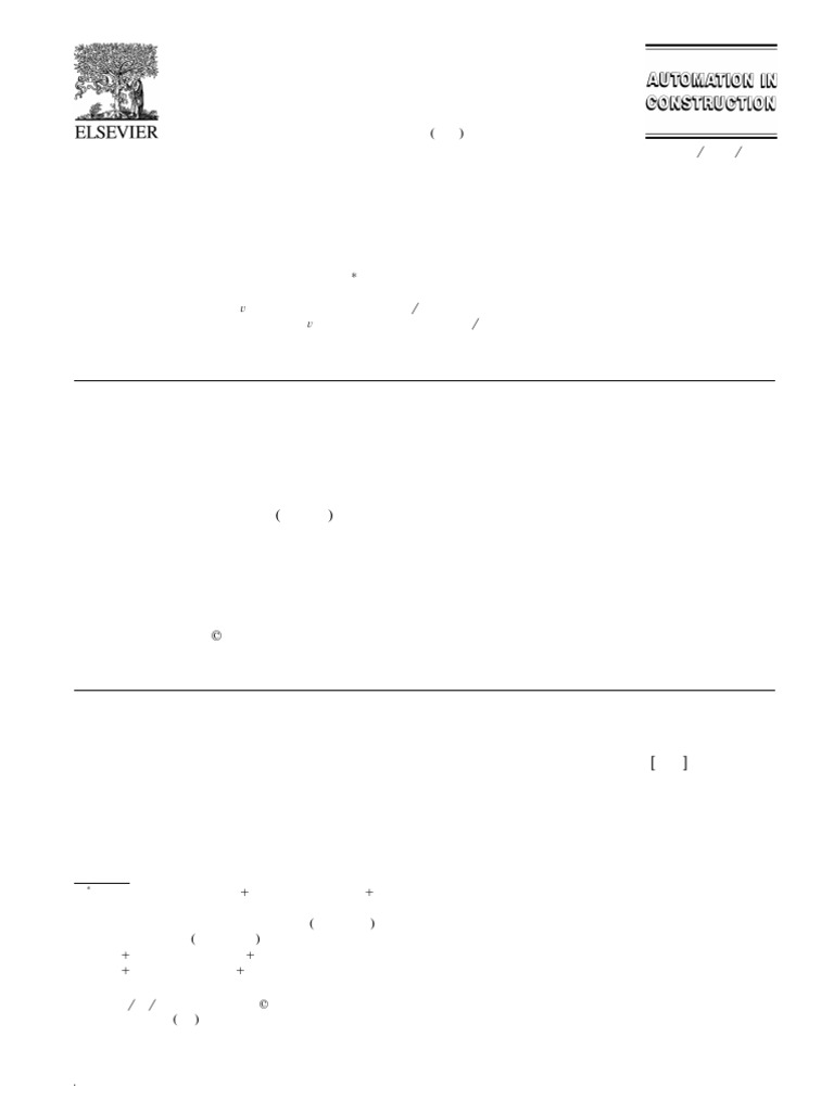 Robotic Systems For Integrated Construction Pdf Robot Robotics