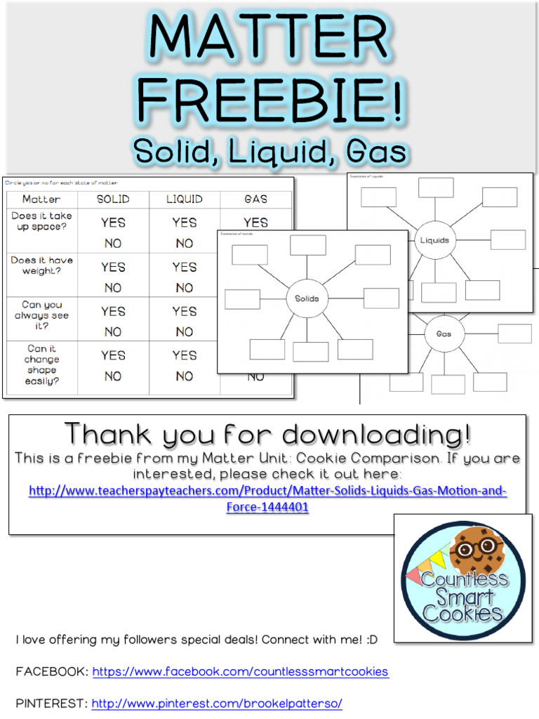 States of Matter Graphic Organizer | PDF