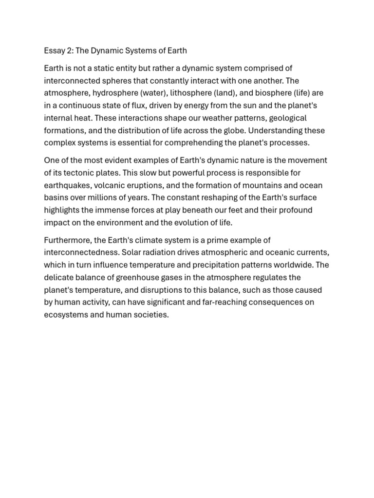 The Dynamic Earth | PDF