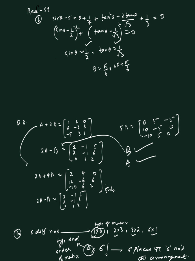 Matrices & Determinants - L-03 (Class Notes) - Matrix Polynomial and ...