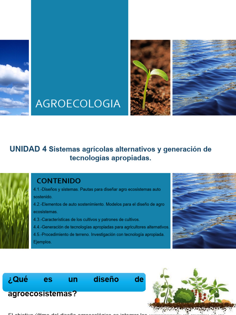 Diseño de Agroecosistemas Sostenibles | PDF | Agricultura | Agricultura ...