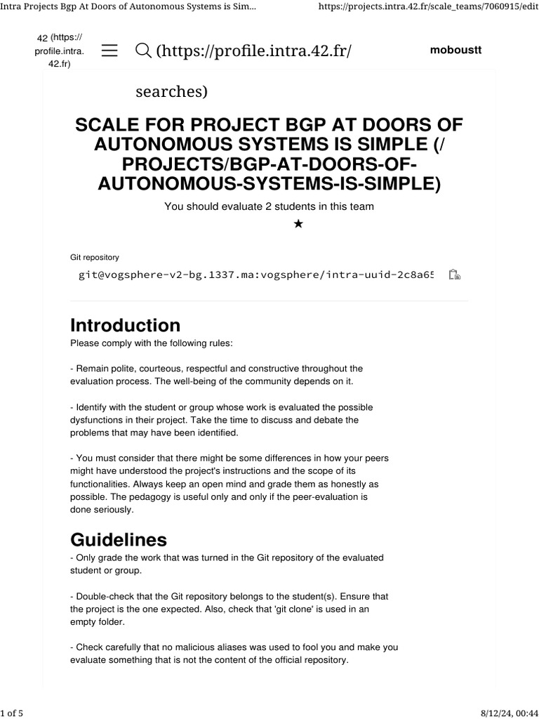 Projects BGP at Doors of Autonomous Systems Is Simple Edit | PDF ...