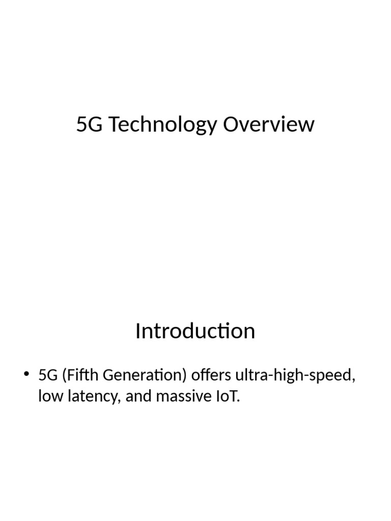 5G_Technology_Overview | PDF