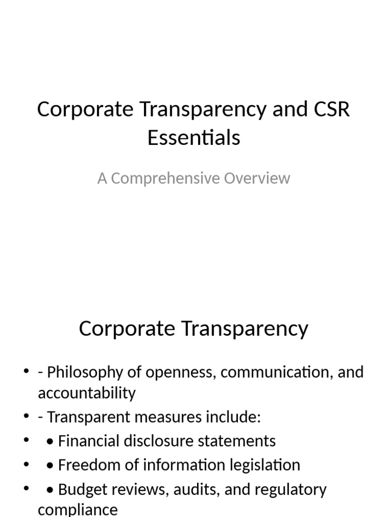 Corporate_Transparency_and_CSR | PDF