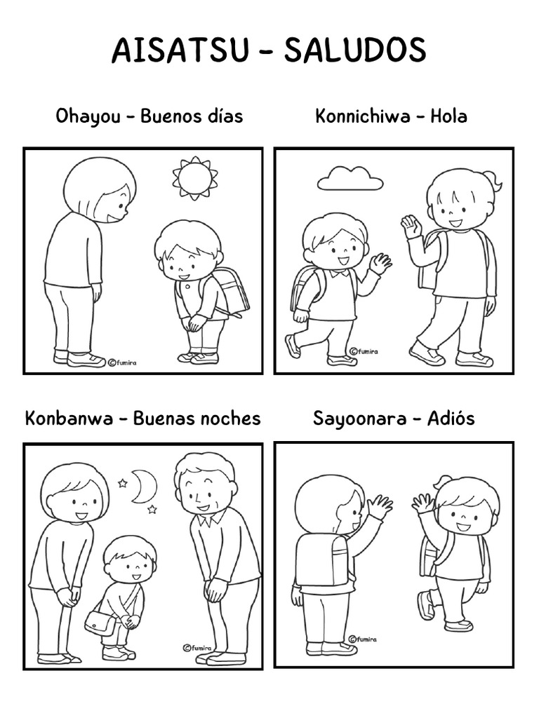 Saludos - 5 Años, 1ro y 2do Primaria | PDF