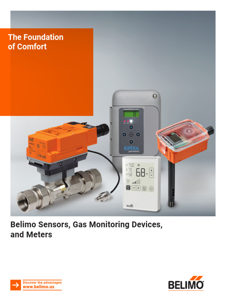 Belimo HVAC Sensors and Monitors | PDF | Building Automation | Sensor