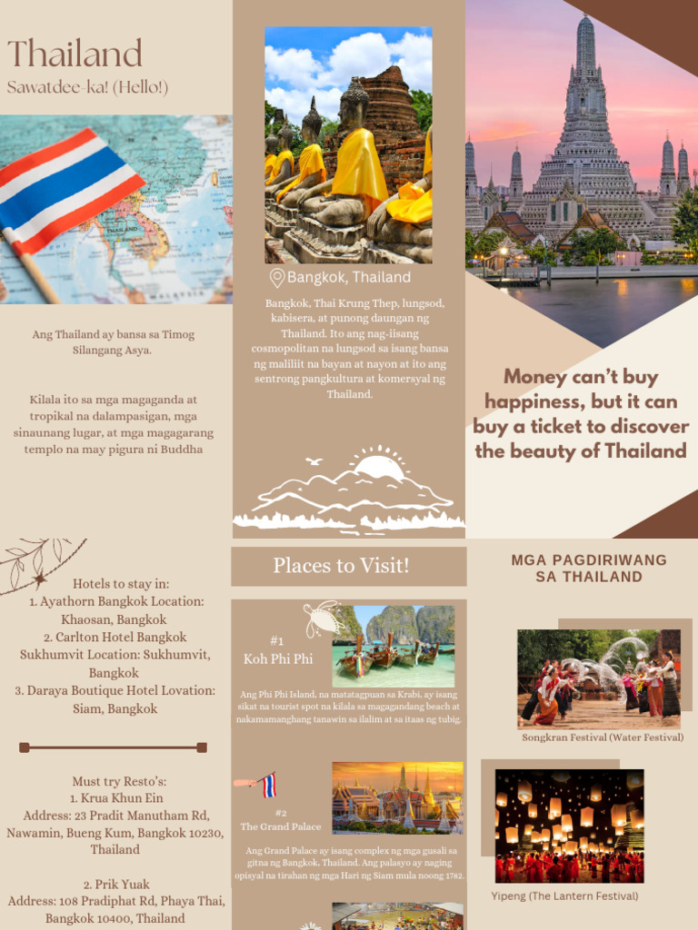 Araling Panlipunan Brochure | PDF