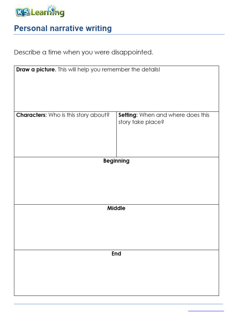 Grade 3 Personal Narrative Writing | PDF