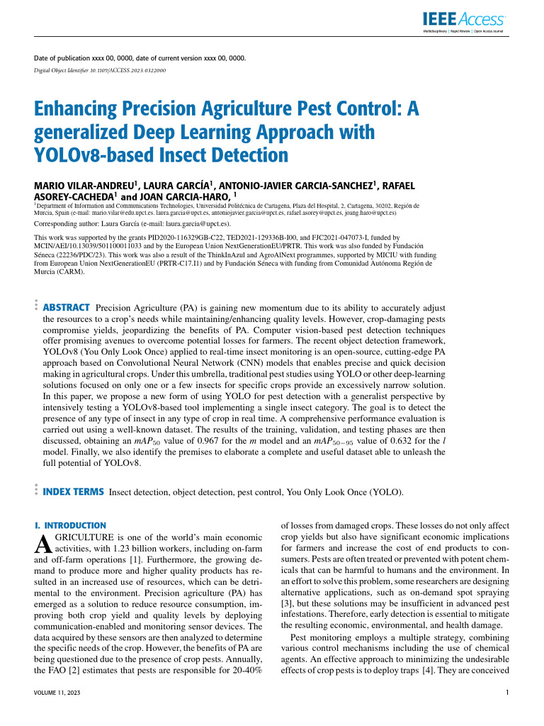 Enhancing Precision Agriculture Pest Control A Gen | PDF | Deep ...