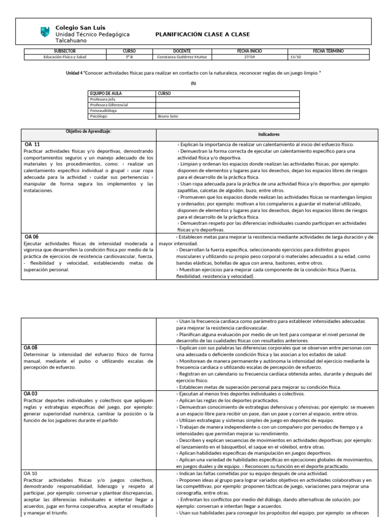 5°a CSL | PDF | Maestros | Ritmo cardiaco