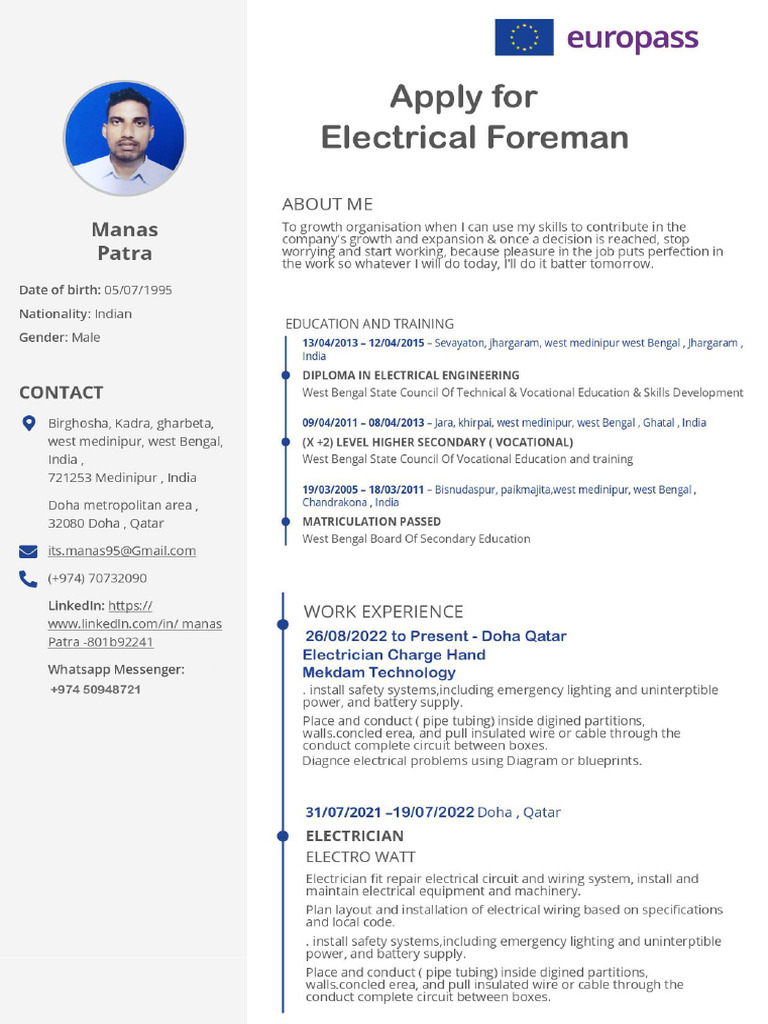 Manas Patra Cv Pdf
