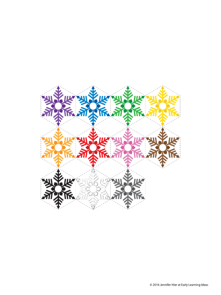 Sorting Activity Snowflakes | PDF