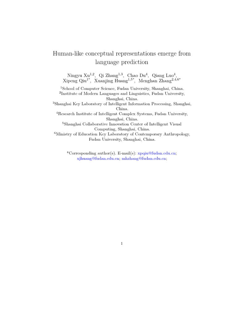 Human-Like Conceptual Representations Emerge From Language Prediction ...