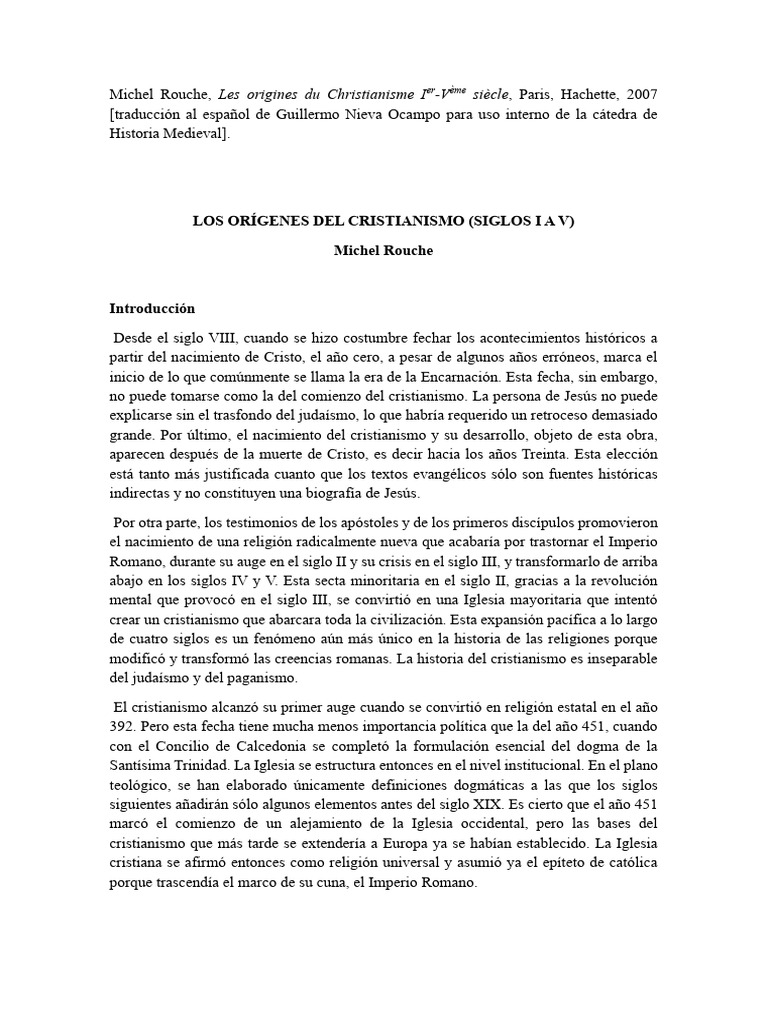 Michel Rouche | PDF | Pablo el apóstol | Jesús