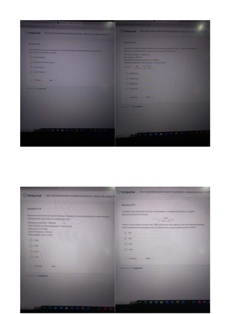 Mste Preboard-1 | PDF