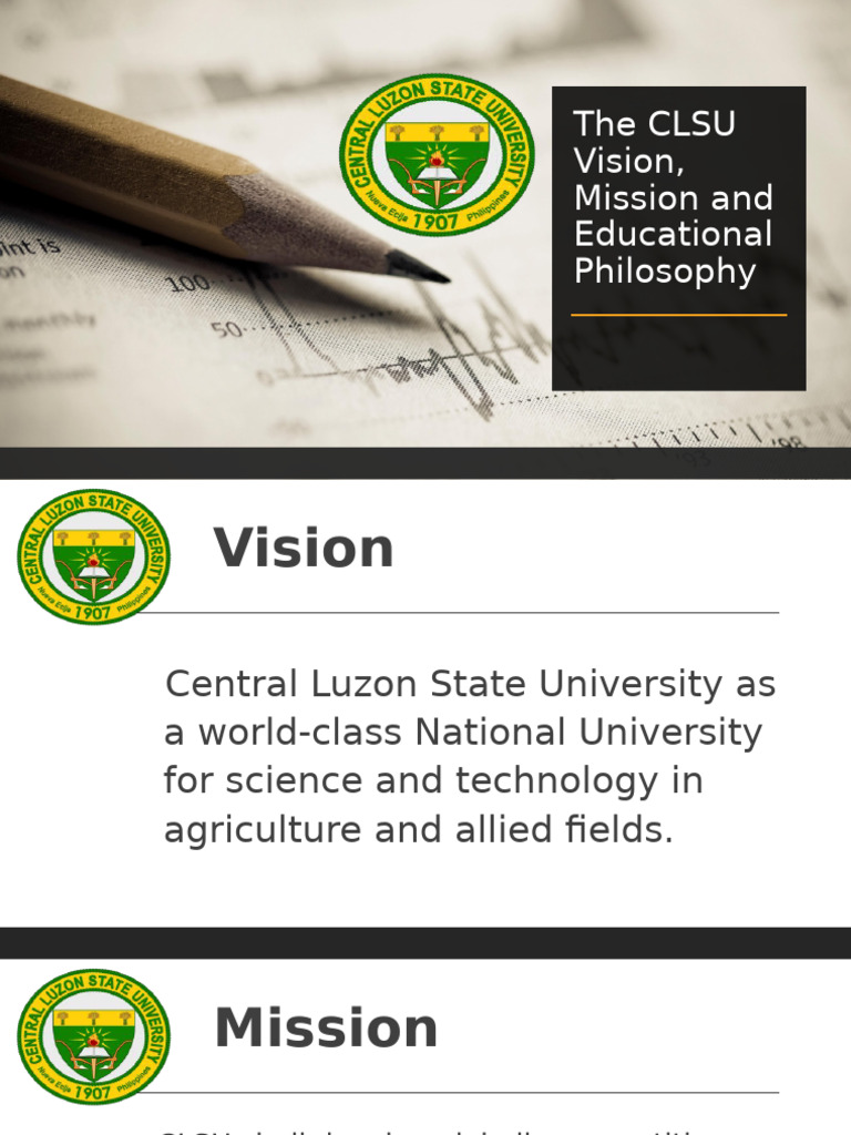 CLSU Vision, Mission, and Philosophy | PDF | Learning | Teachers