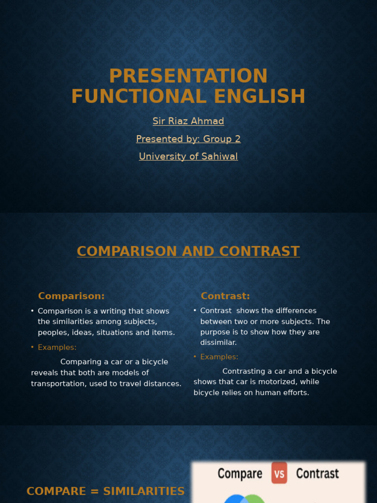 Comparison and Contrast.... | PDF | Essays | Cognition