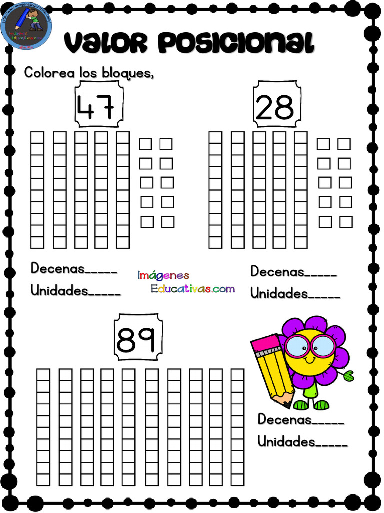 Fichas Para Trabajar El Valor Posicional Parte5 | PDF