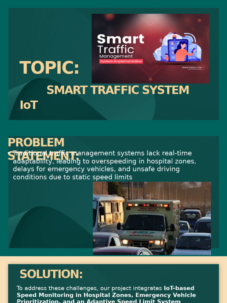 Smart Traffic System Iot Bassed | PDF | Traffic | Internet Of Things