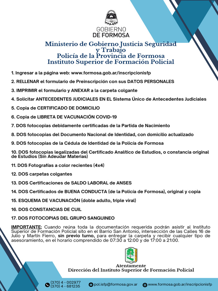 REQUISITOS_ISFP_2024 | PDF