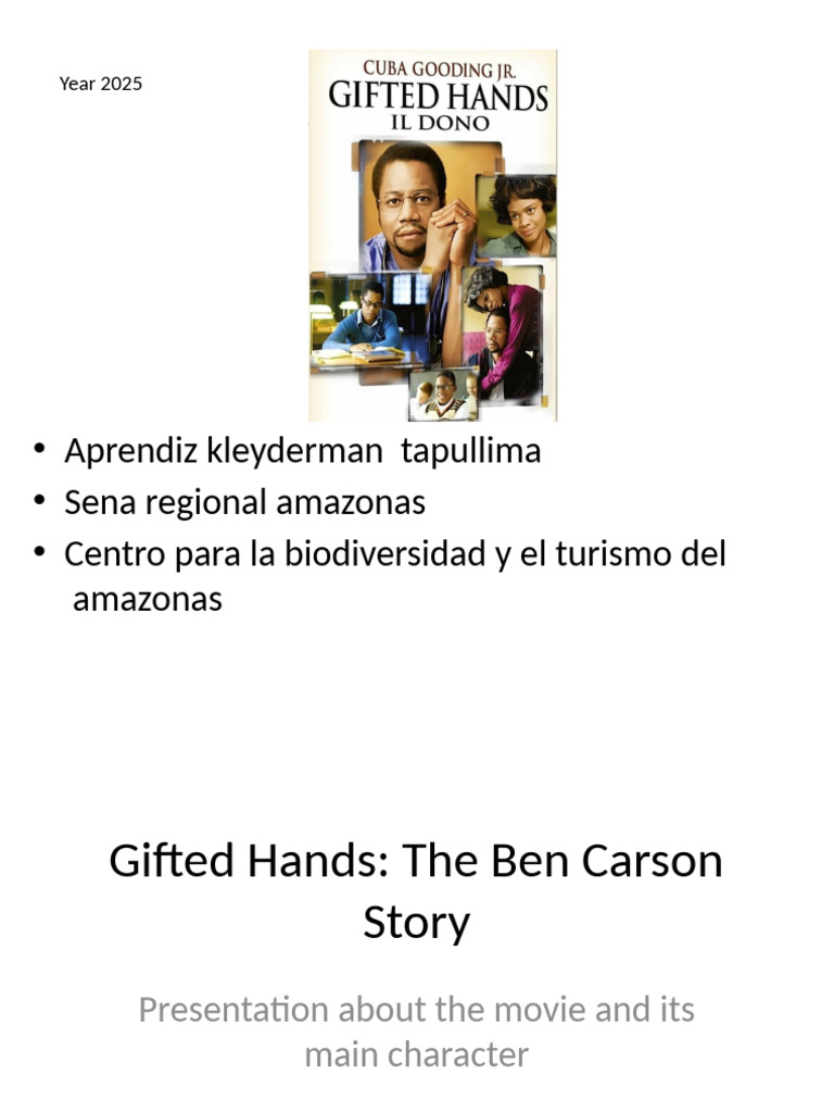 Ben Carson: Journey to Neurosurgery | PDF