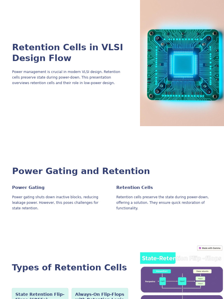 Retention Cells in VLSI Design Flow | PDF