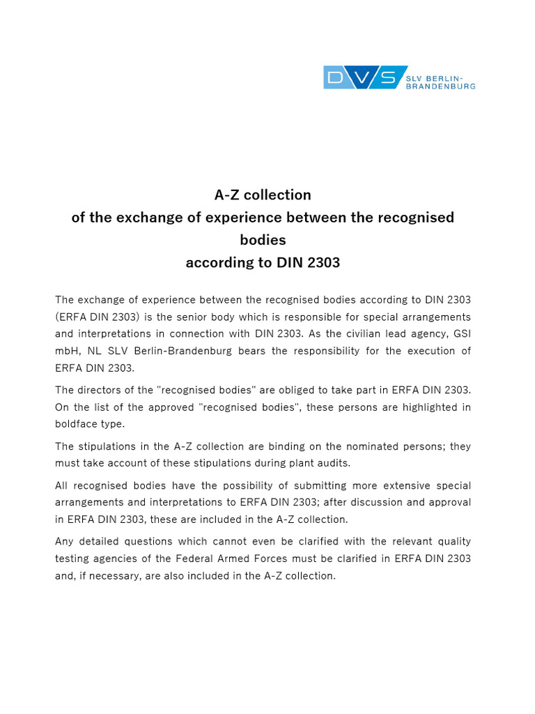DIN 2303: Guidelines for Military Technology | PDF
