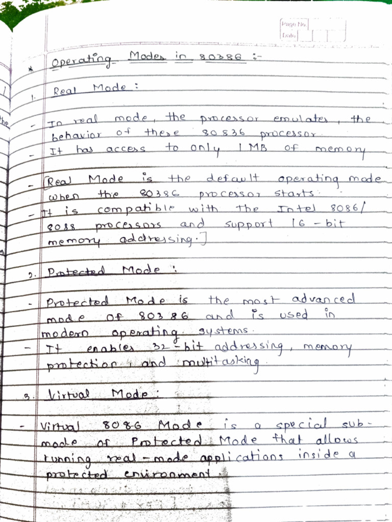 Operating Modes in 80386 | PDF