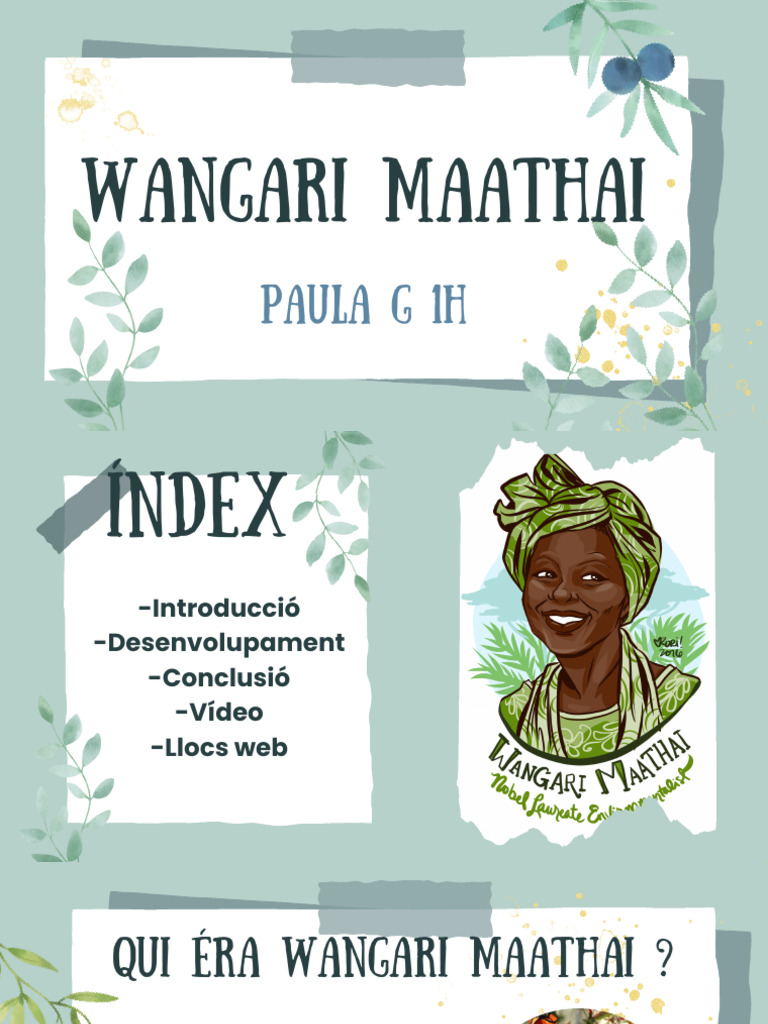 Wangari Maathai PDF | PDF
