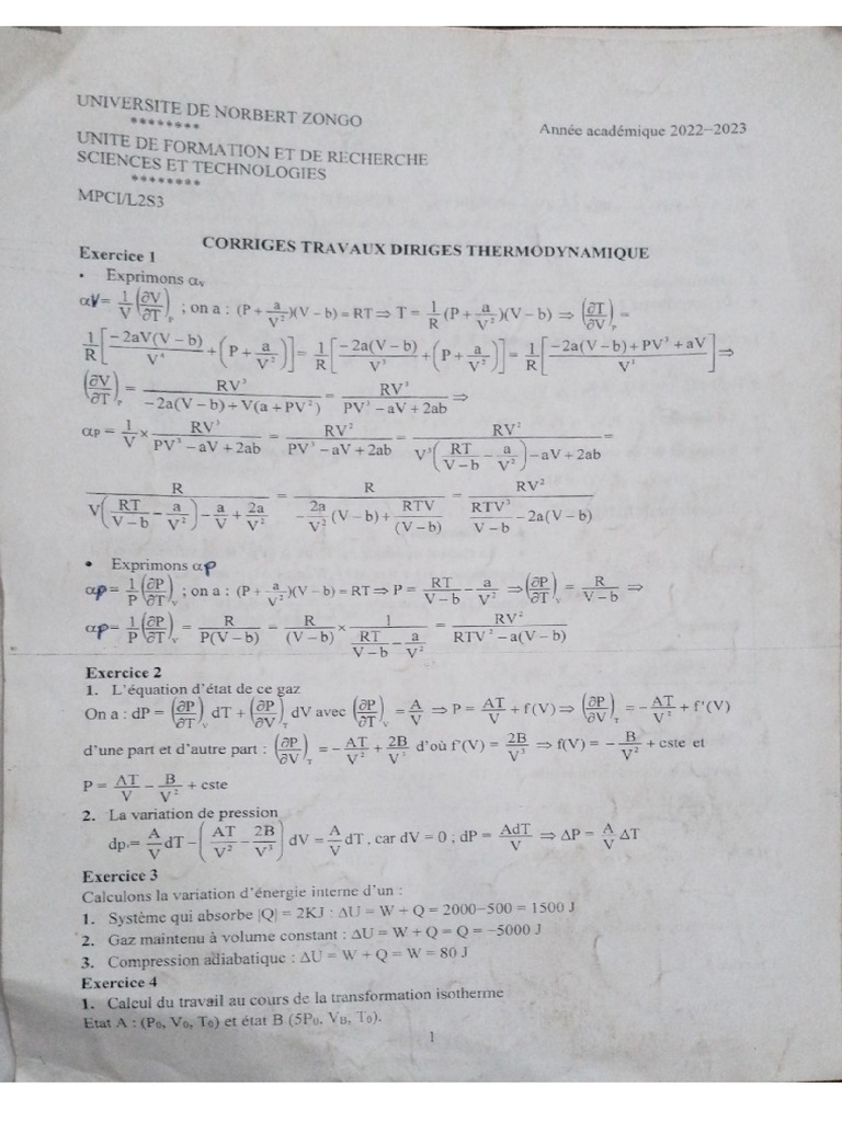 Thermo Correction TD | PDF