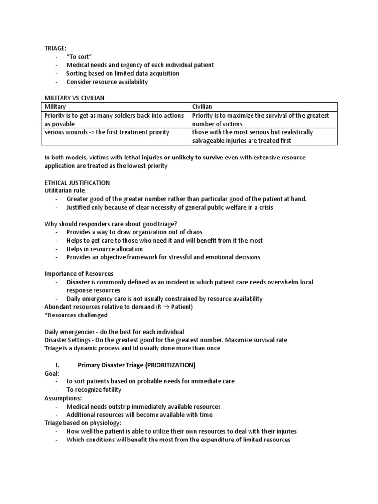 Triage | PDF | Medicine | Health Sciences