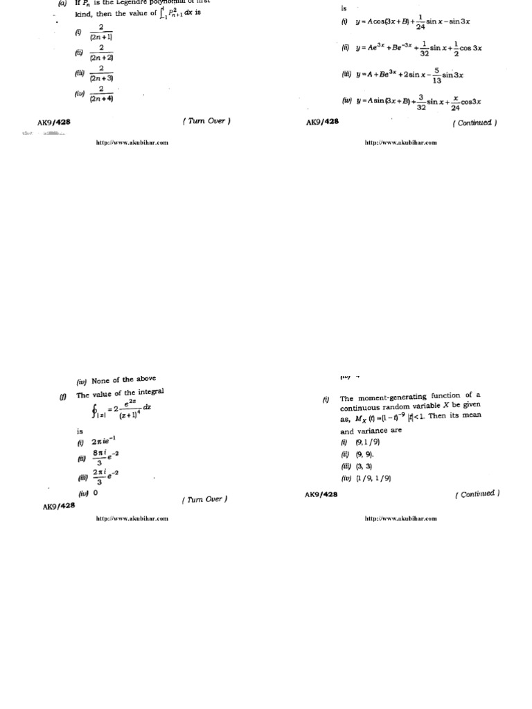 Mathematics-III 2018 | PDF