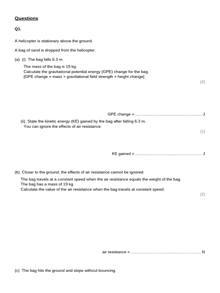 Year 9 Revision Worksheet | PDF | Sound | Waves