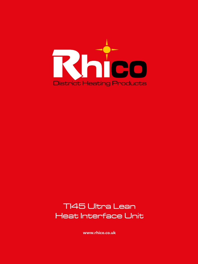 Rhico-TI45-UL-Brochure | PDF | Water Heating | Valve