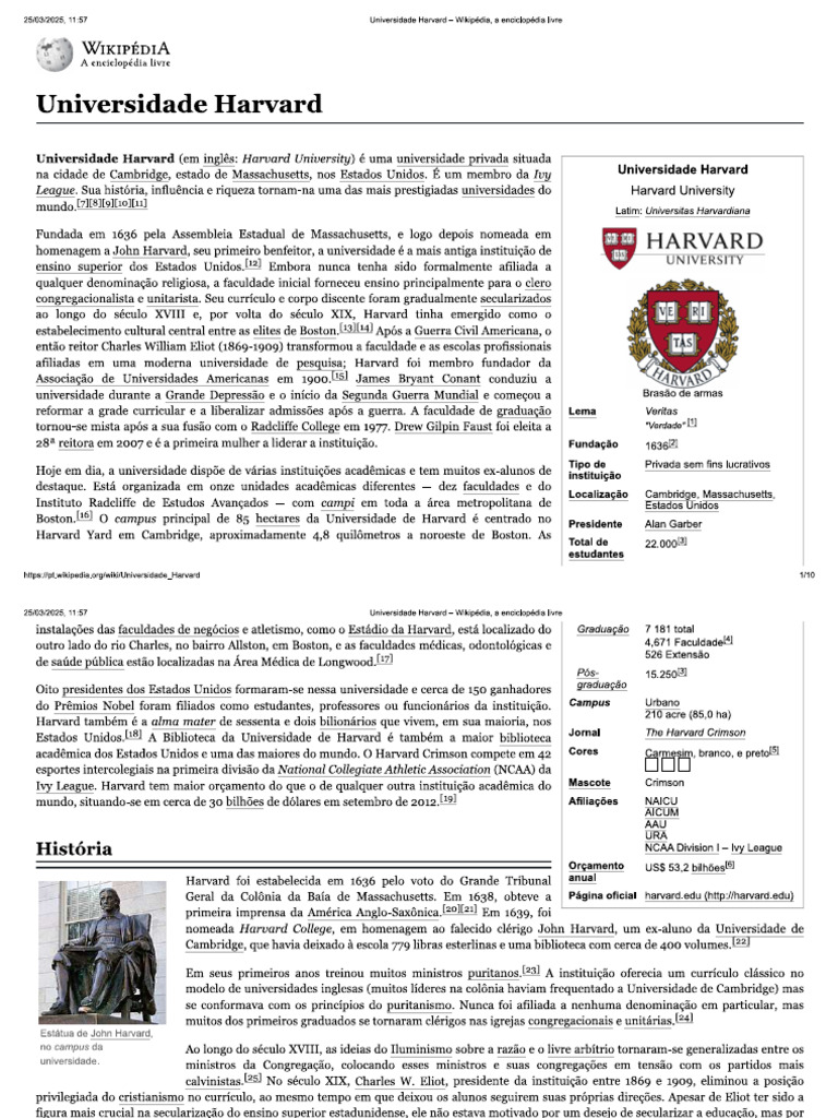 Estudo Harvard | PDF