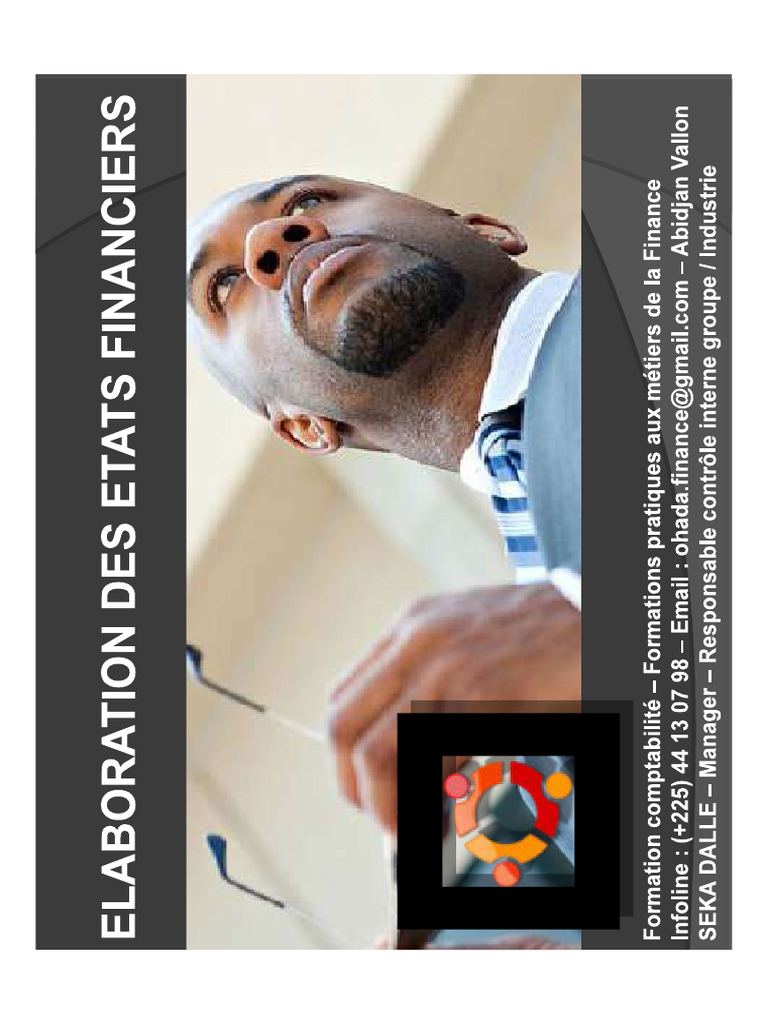 Elaboration Des Etats Financiers Syscohada | PDF