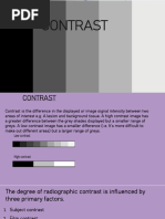 Understanding Radiographic Contrast | PDF | Contrast (Vision) | Radiography