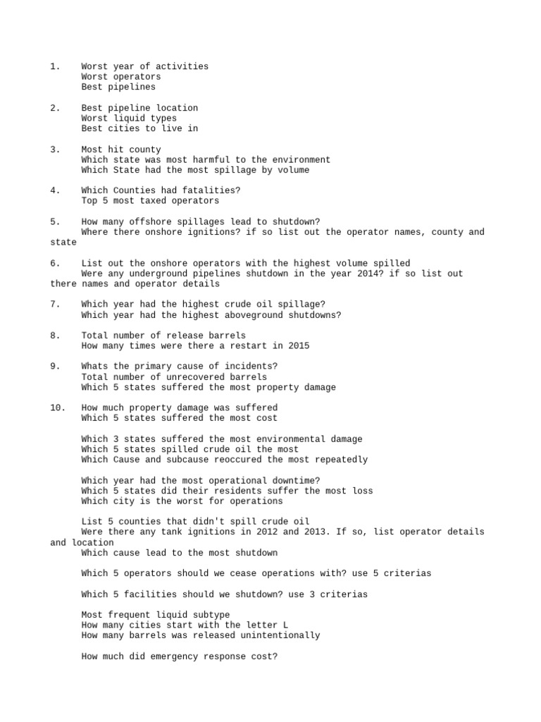 SQL Test Questions 2 | PDF