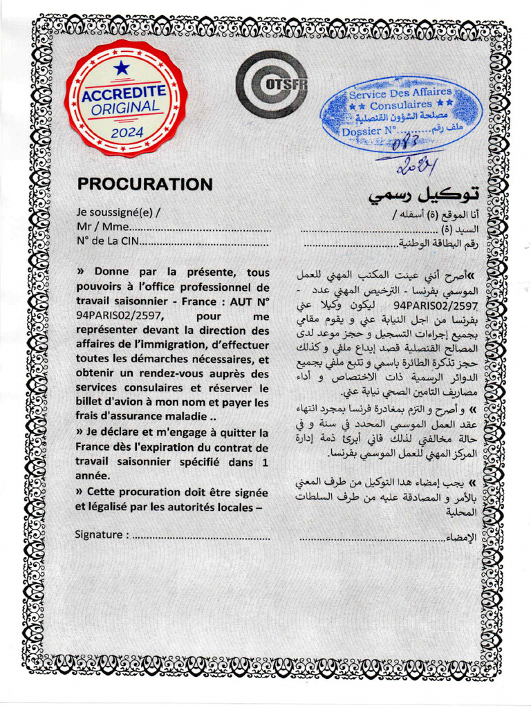 Procuration Otsfr | PDF