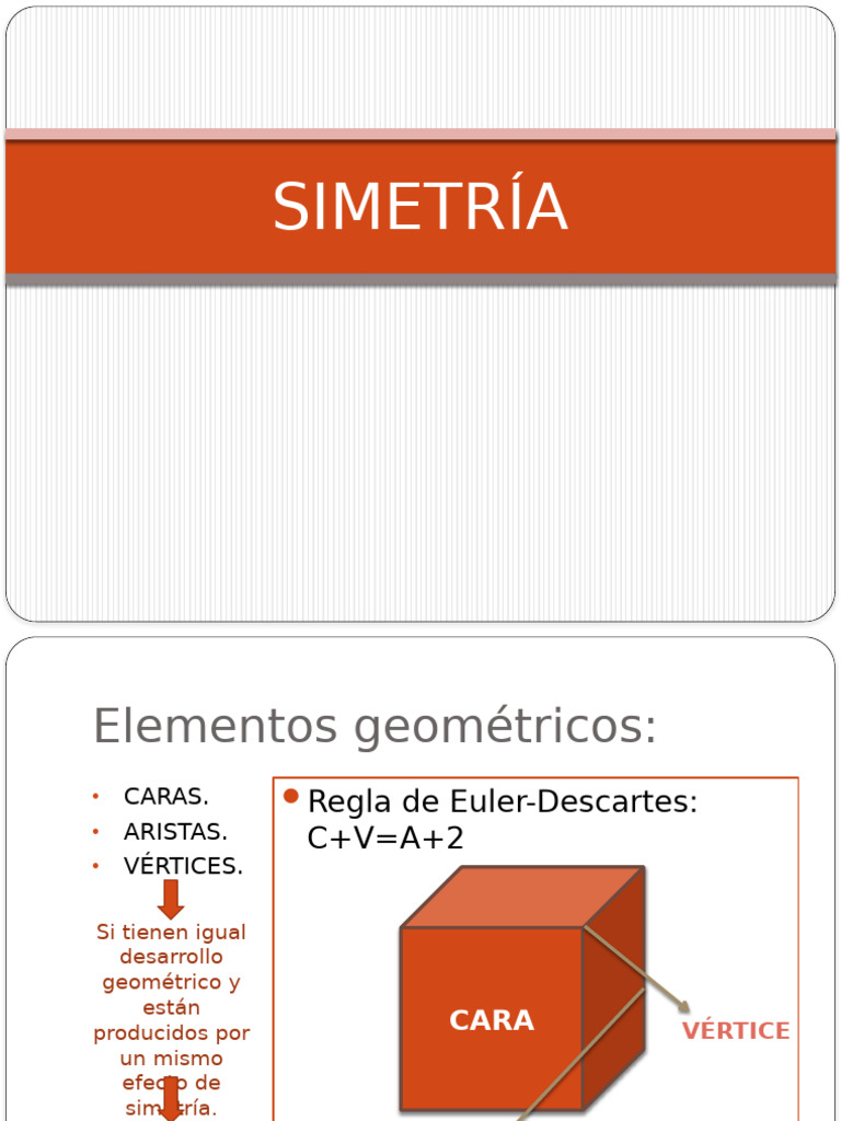 Elementos y Operaciones de Simetría Geométrica | PDF | Rotación | Cristal