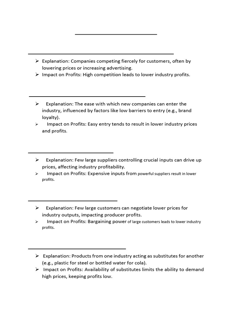 Understanding Porter's Five Forces Model | PDF