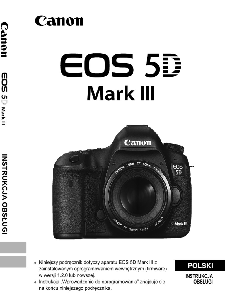 EOS 5D Mark III Instruction Manual PL | PDF