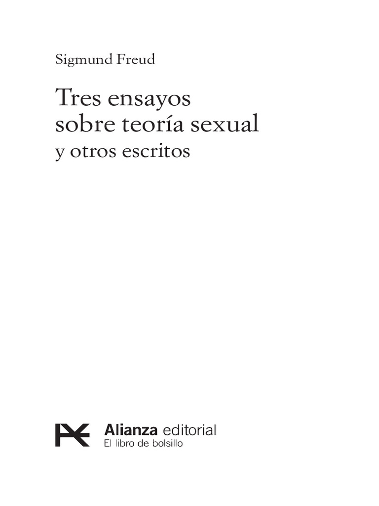 Tres Ensayos Sobre Teoria Sexual y Otros Escritos | PDF | Homosexualidad | Sexo