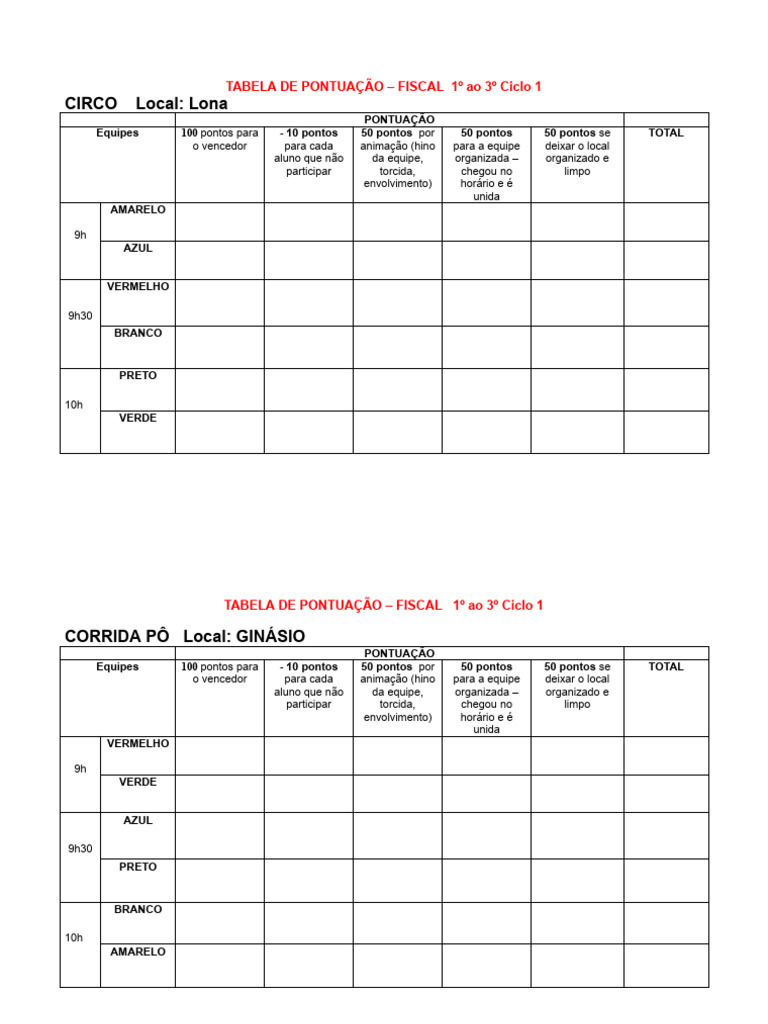 Tabela_pontuacao_fiscais_2025 _impressão Em A4 1 Cópia PB.docx | PDF