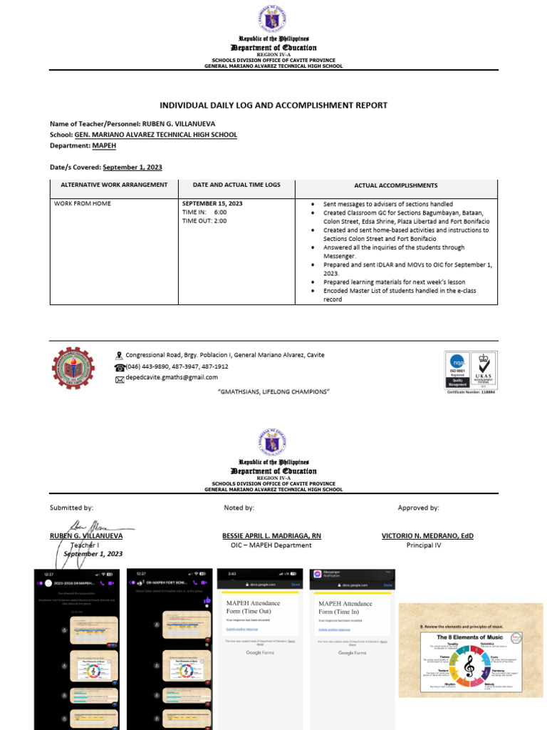 Villanueva Idlar September-1-2023 | PDF | Learning