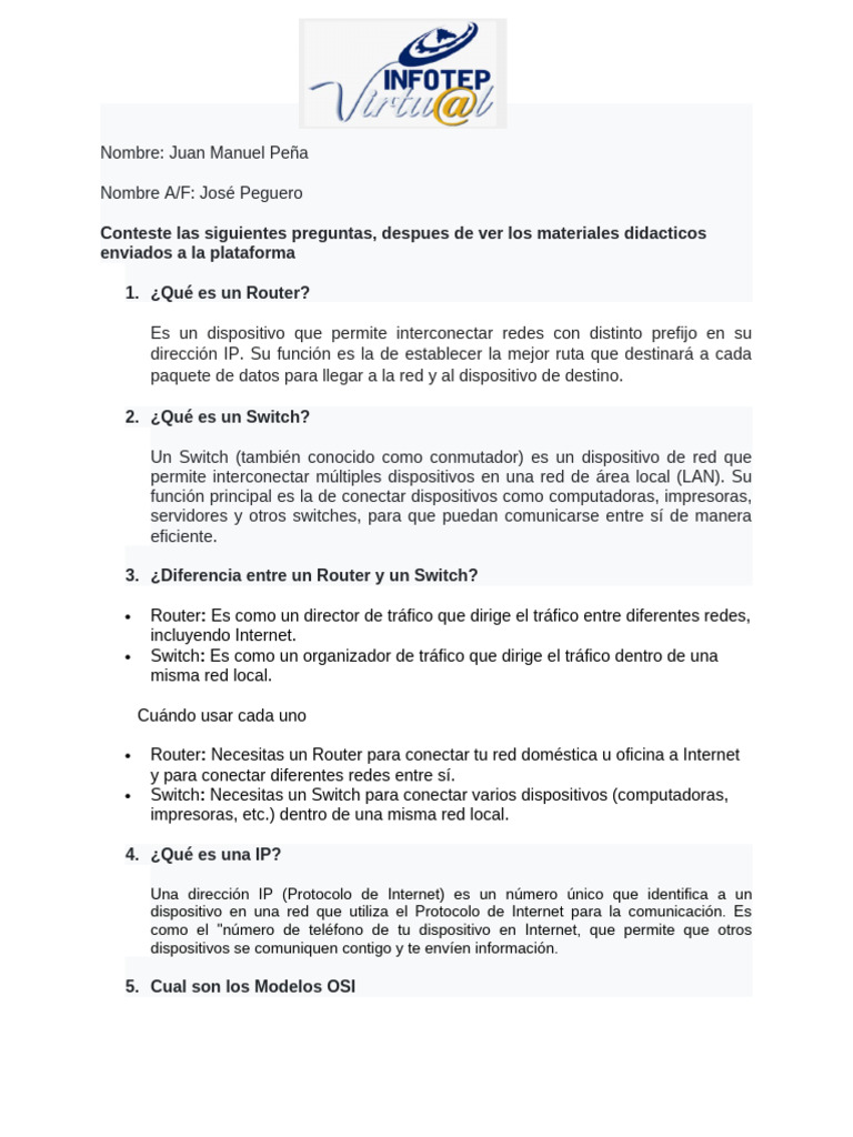 Router vs Switch: Funciones y Usos | PDF