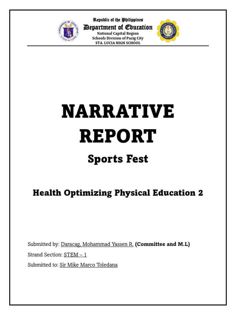 Narrative-Report-Format | PDF