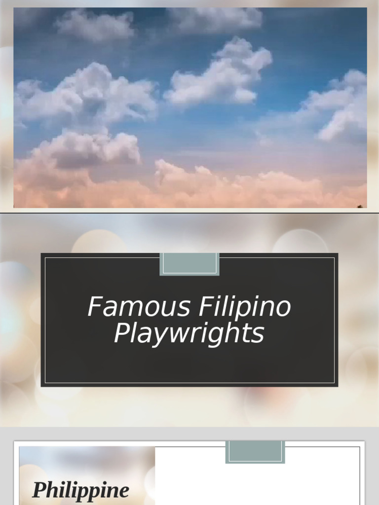 Notable Filipino Playwrights and Their Works | PDF
