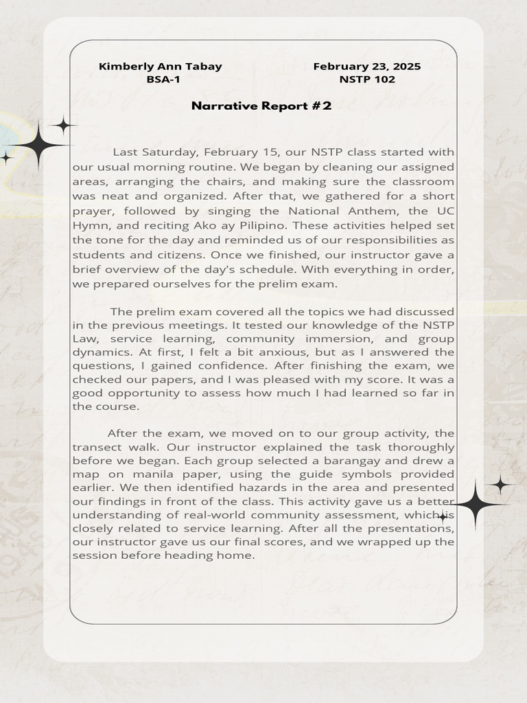 10 30 - 1 30 - Tabay Kimberly | PDF